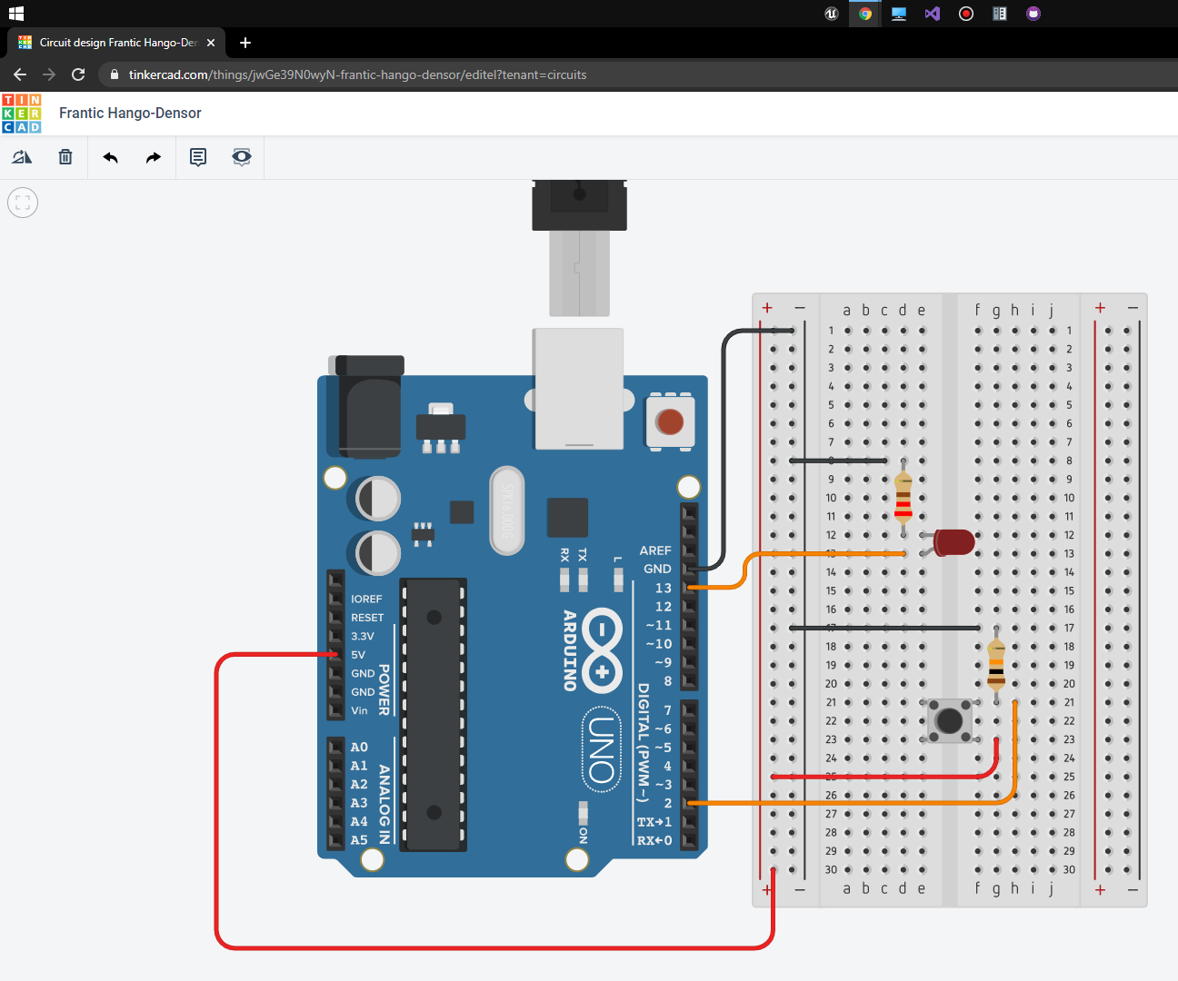 Blinking Led Using Arduino(TinkerCAD) : 5 Steps - Instructables