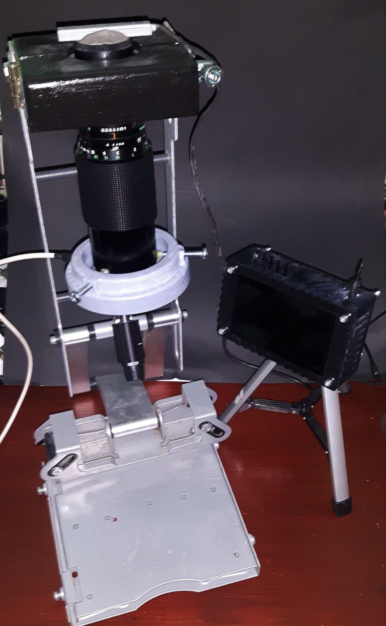 Soldering Microscope From SLR Zoom Lens and TV Wall Mount : 14 Steps ...