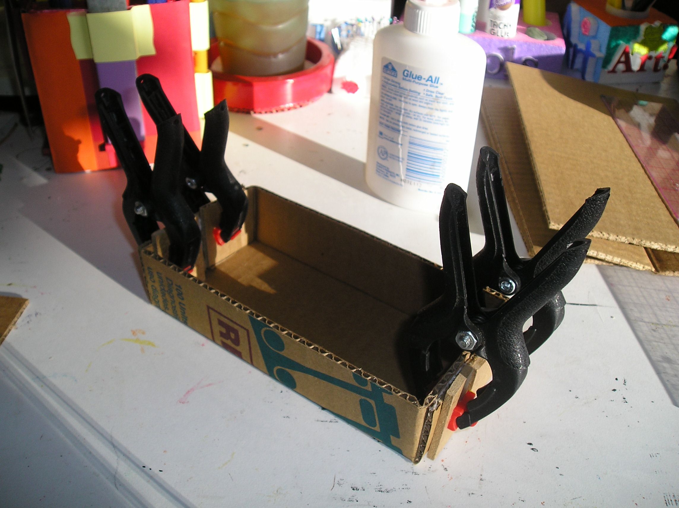Make Cheap, Easy Cardboard Small Parts Storage Organizers : 5 Steps ...