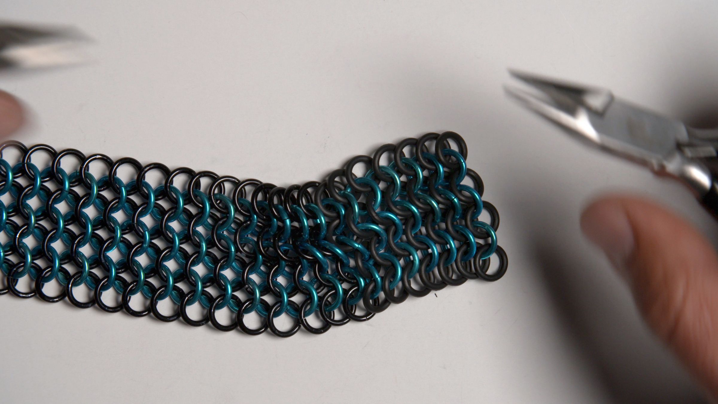 Make a Simple Chainmail Cuff Bracelet : 7 Steps (with Pictures ...