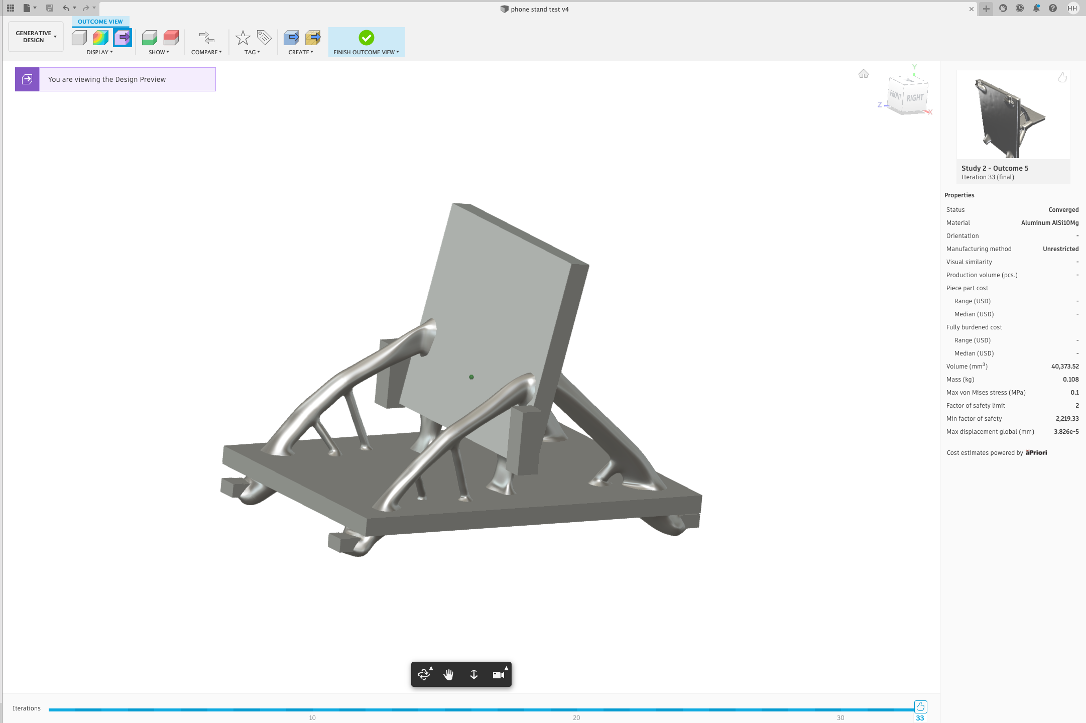 Fusion 360 Generative Phone Stand : 4 Steps - Instructables