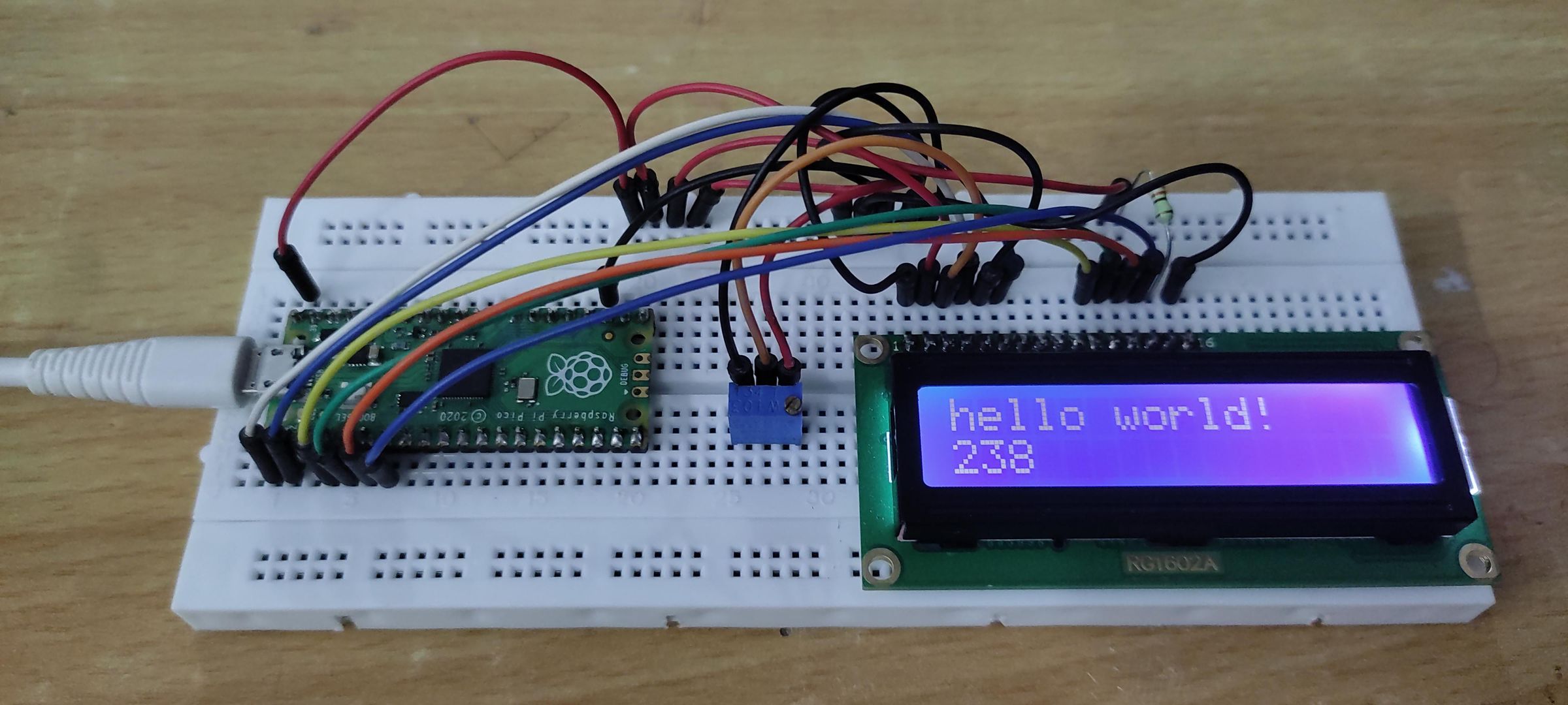 Raspberry Pi Pico and 16x2 LCD : 3 Steps (with Pictures) - Instructables