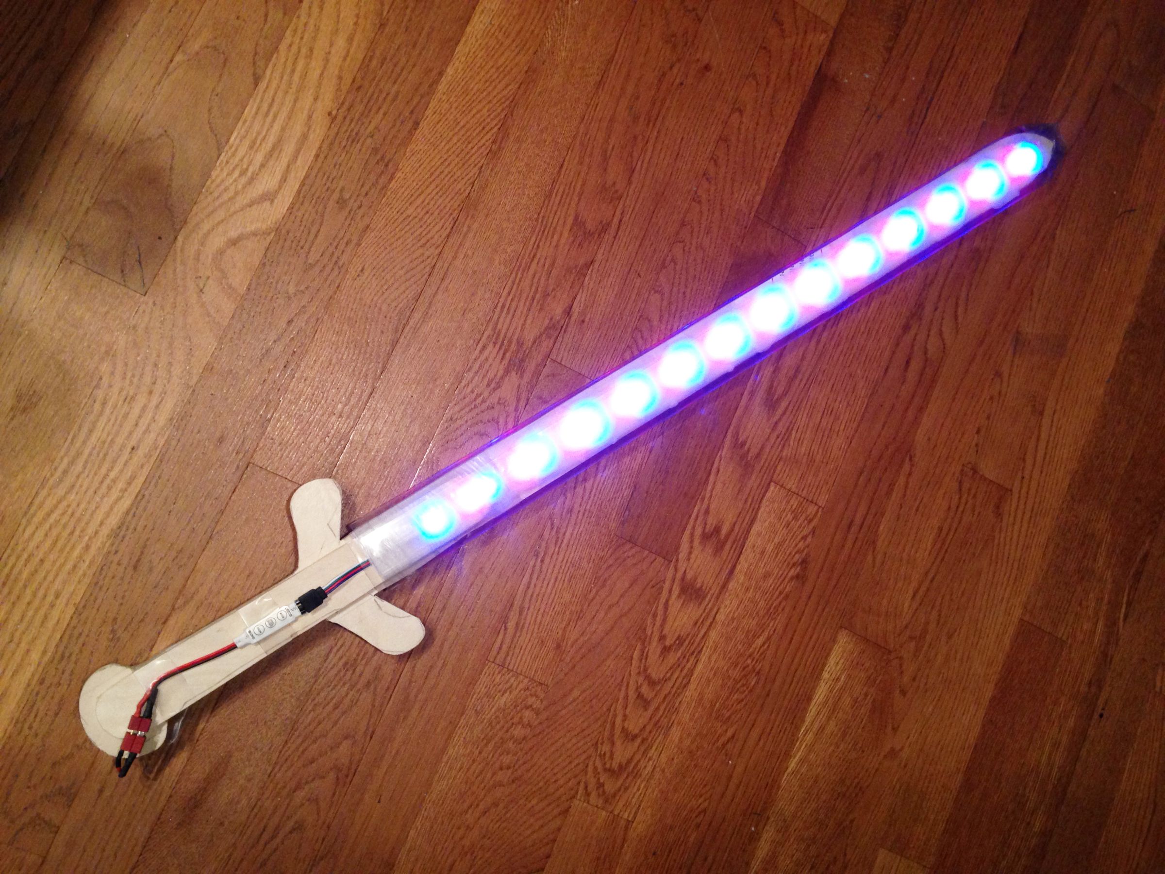 Multi Color Light Up Glowing Sword - RGB LEDs for Painting With Light ...