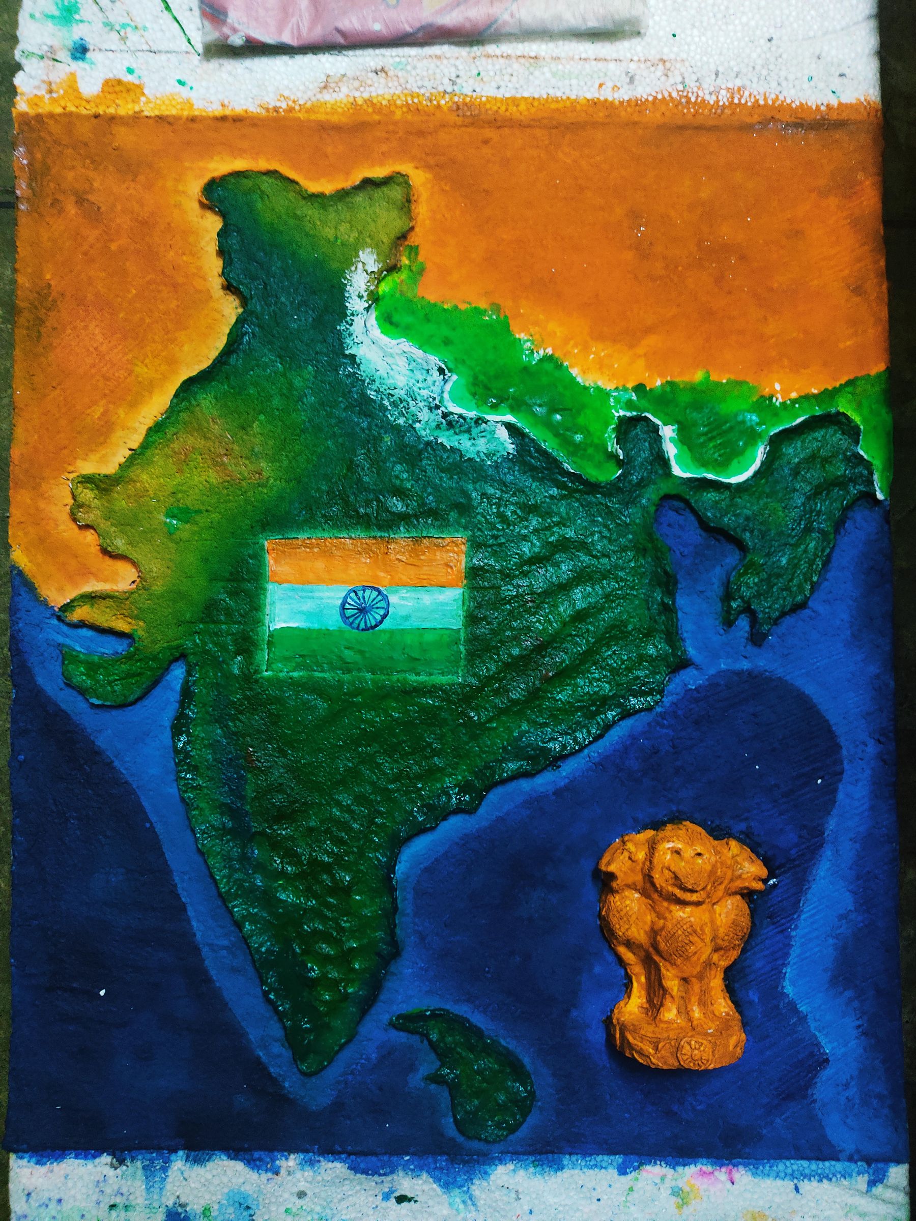 Map of India With Paper Mache : 6 Steps (with Pictures) - Instructables