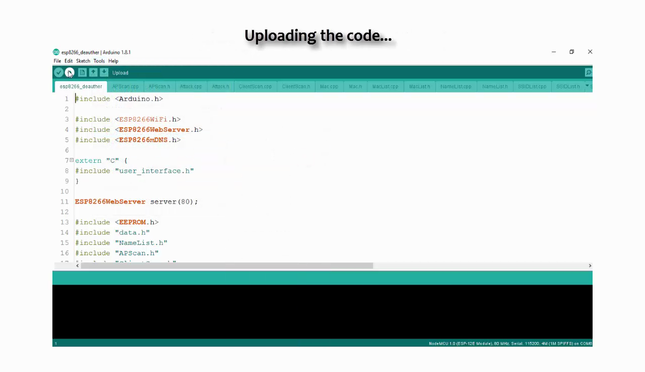 NodeMCU ESP8266 - WiFi Deauther With ESP8266 (NodeMCU WiFi Deauther ...