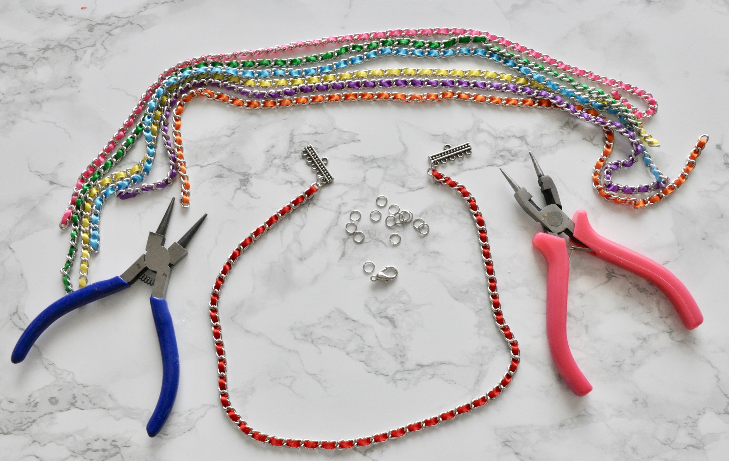 Ribbon Chain Necklace : 7 Steps (with Pictures) - Instructables