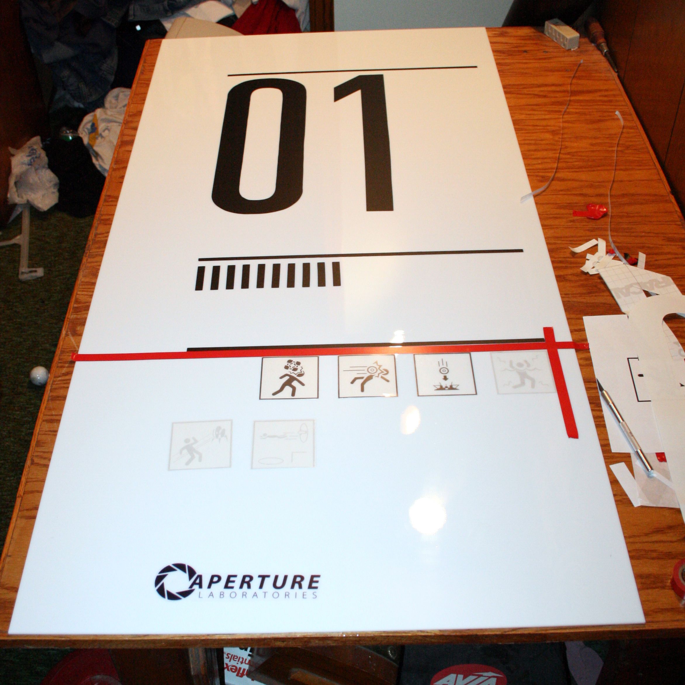 Portal Test Chamber Information Sign : 7 Steps (with Pictures ...