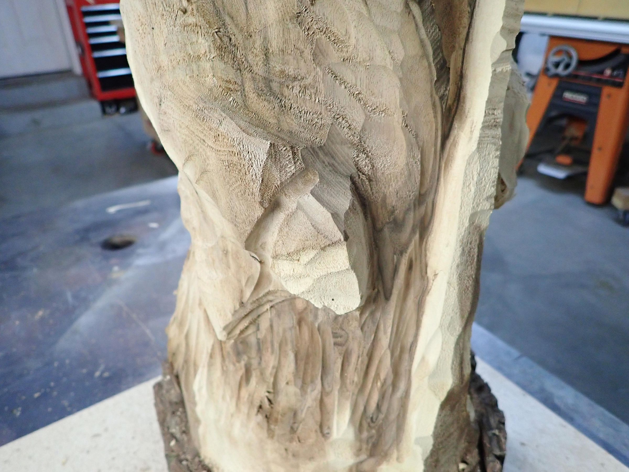 Grim Reaper Carved From a Walnut Log : 17 Steps (with Pictures ...