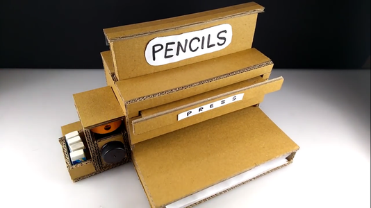 How to Make a Pencil Sharpener Dispenser Machine From Cardboard DIY at ...