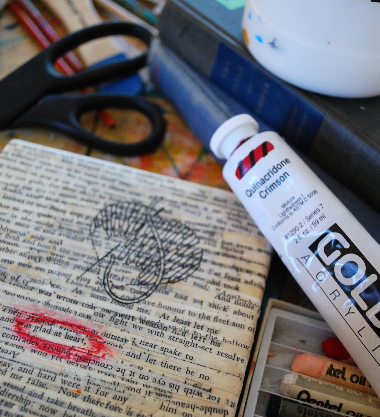 How to Make Upcycled Art With Old Books : 10 Steps (with Pictures ...