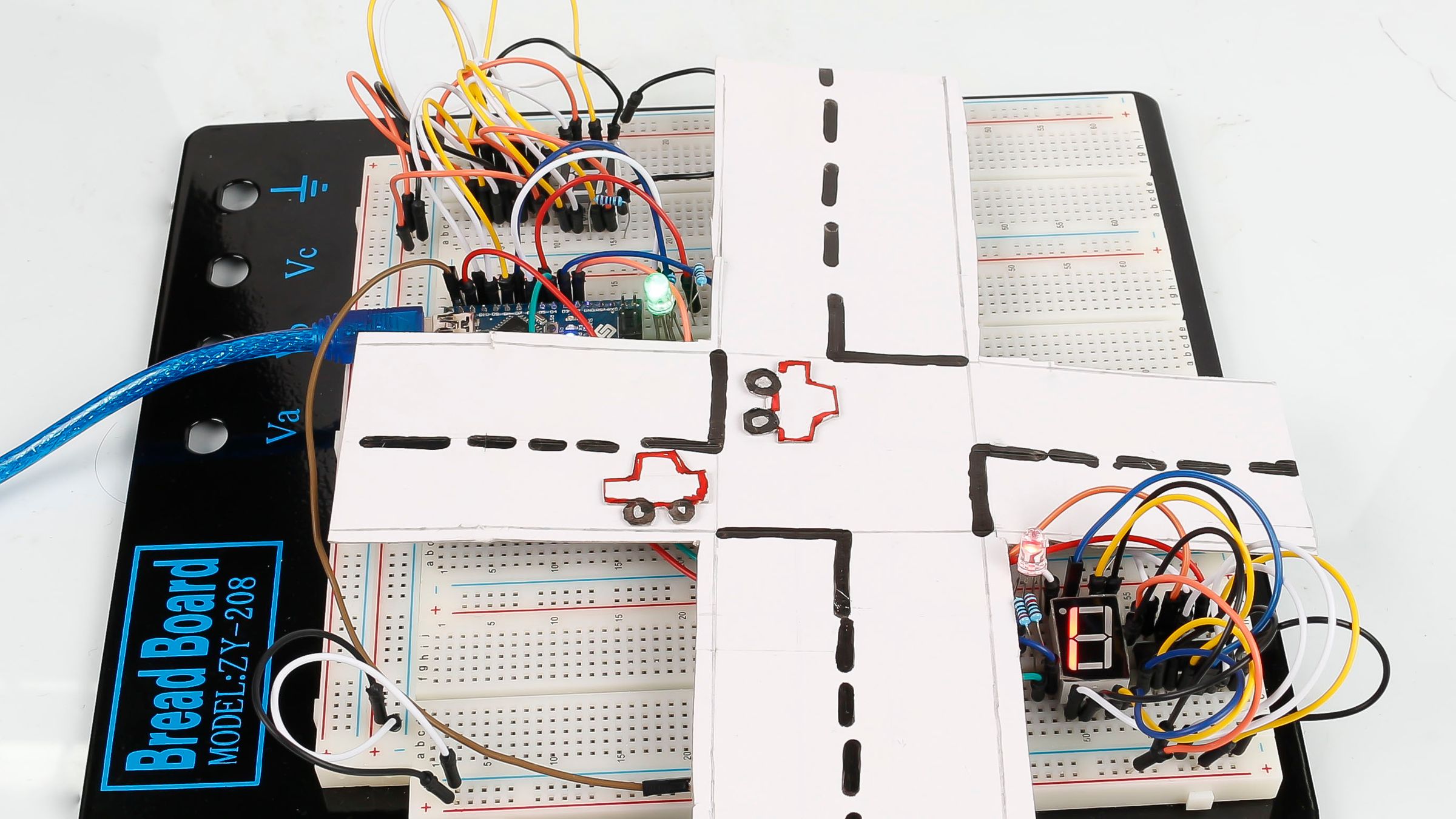 How to Simulate a Traffic Light System With Arduino Nano : 7 Steps ...