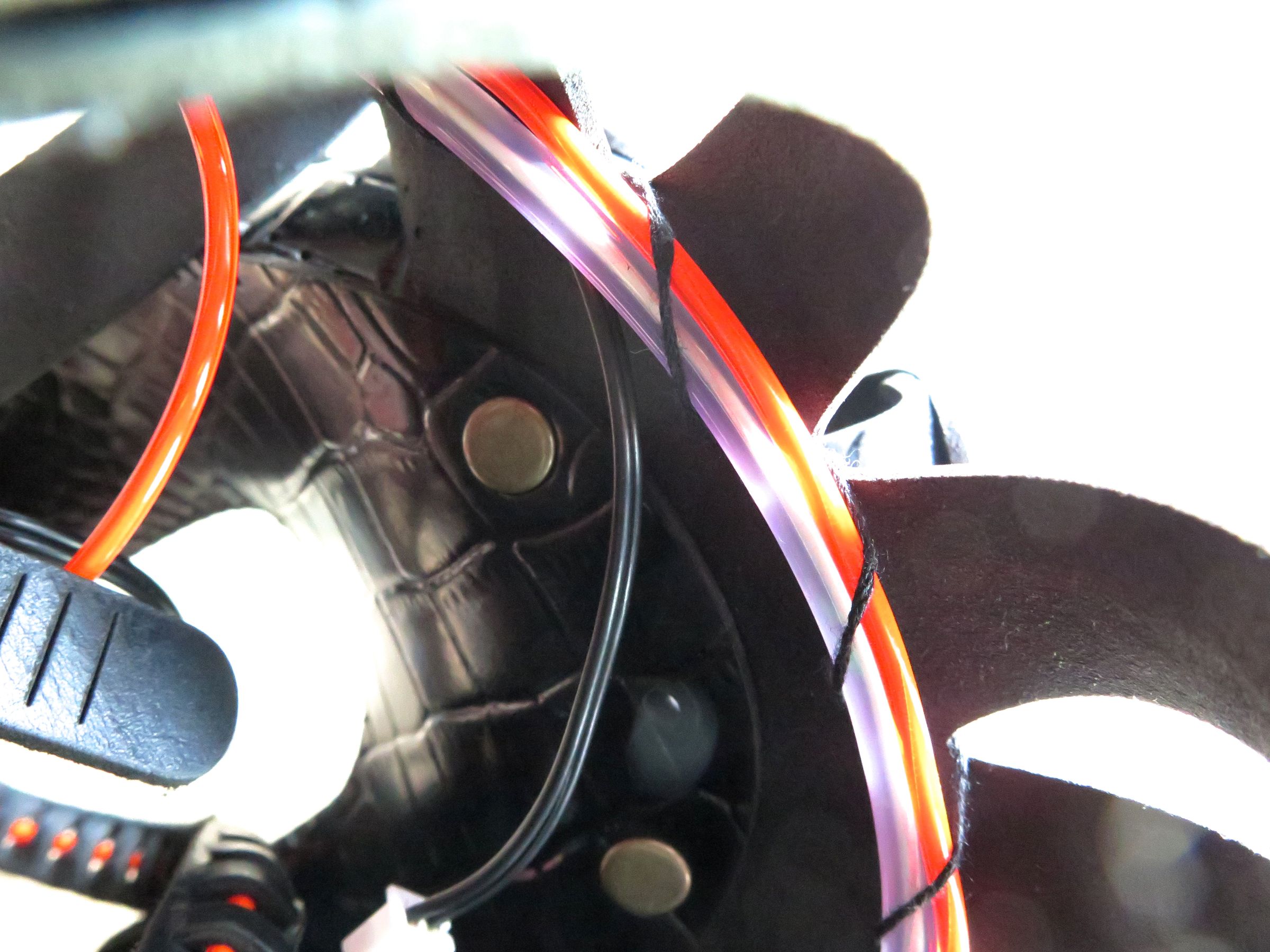 Leather and El Wire Sci-Fi Headdress : 16 Steps (with Pictures ...