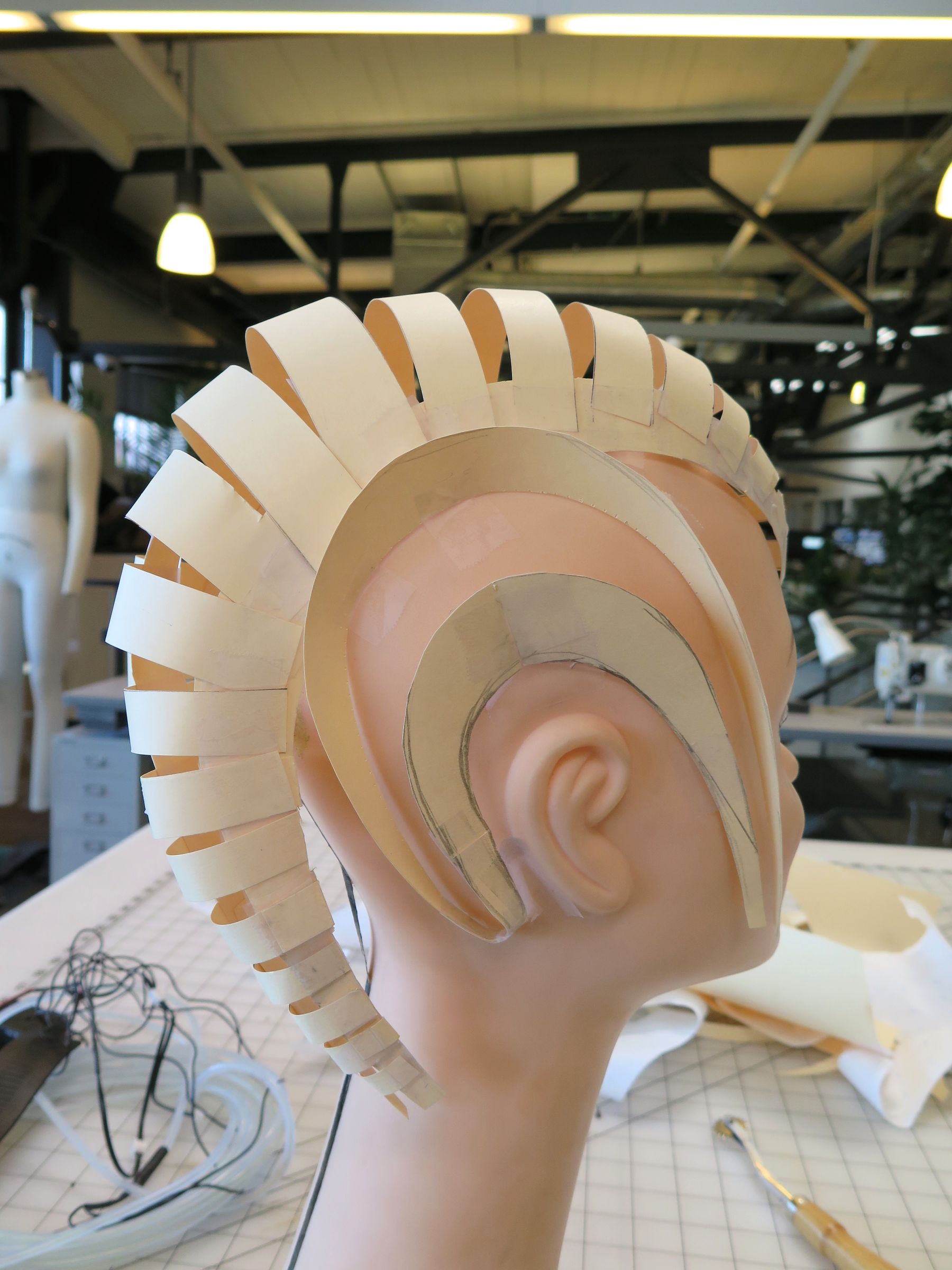 Leather and El Wire Sci-Fi Headdress : 16 Steps (with Pictures ...