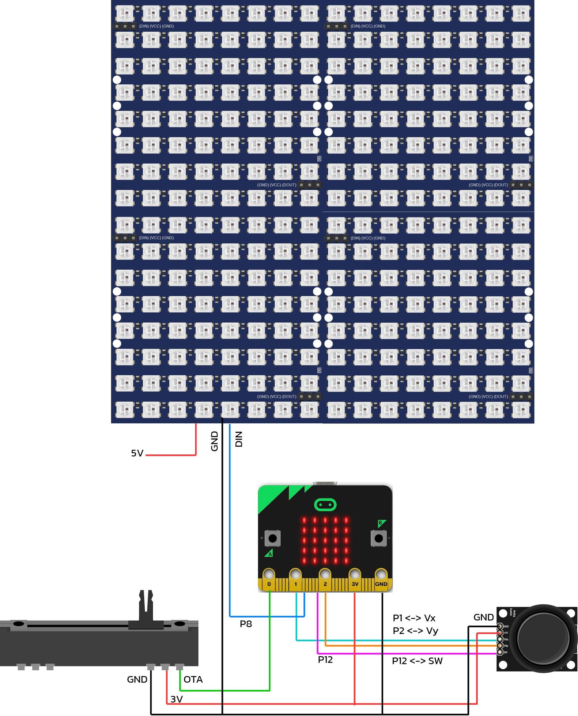 RGB LED Matrix Sketch (micro:bit Version) : 6 Steps (with Pictures ...
