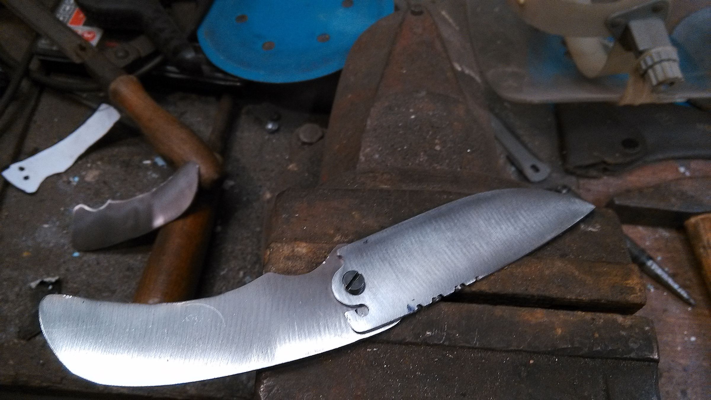 DIY Folding Knife With Button Lock : 11 Steps (with Pictures ...