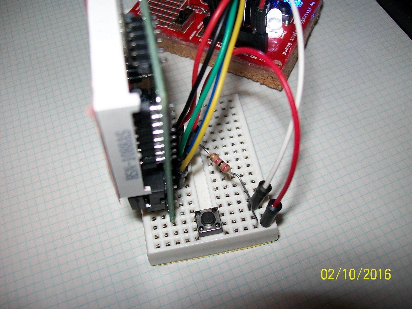 V-USB ATtiny85 Project Board and an 8x8 Red LED Matrix Display : 10 ...