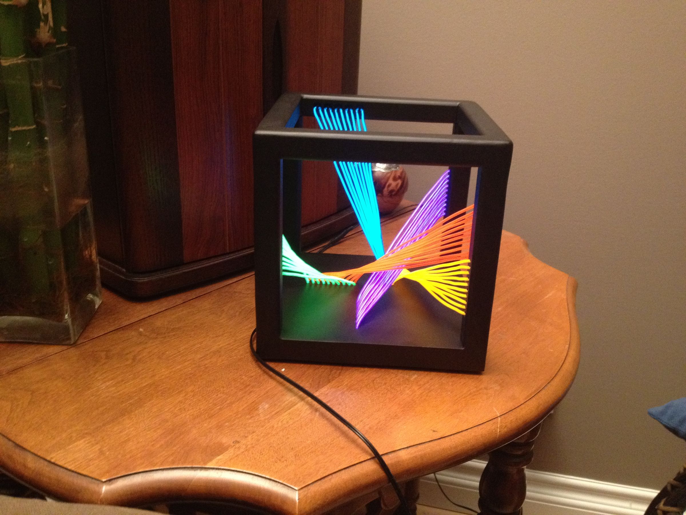 EL Wire Cube Sculpture : 9 Steps (with Pictures) - Instructables