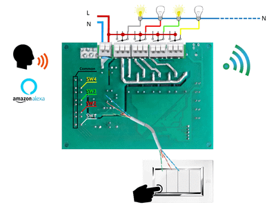 Sonoff 4Ch PRO - Buttons Cabling : 3 Steps - Instructables