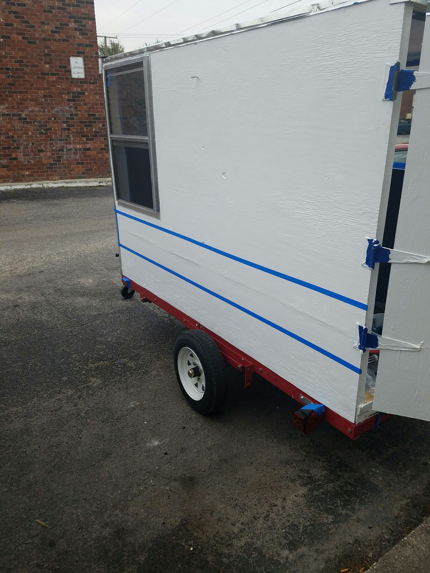 DIY 4X8 Micro-Tiny House Camper on Harbor Freight Trailer : 17 Steps ...