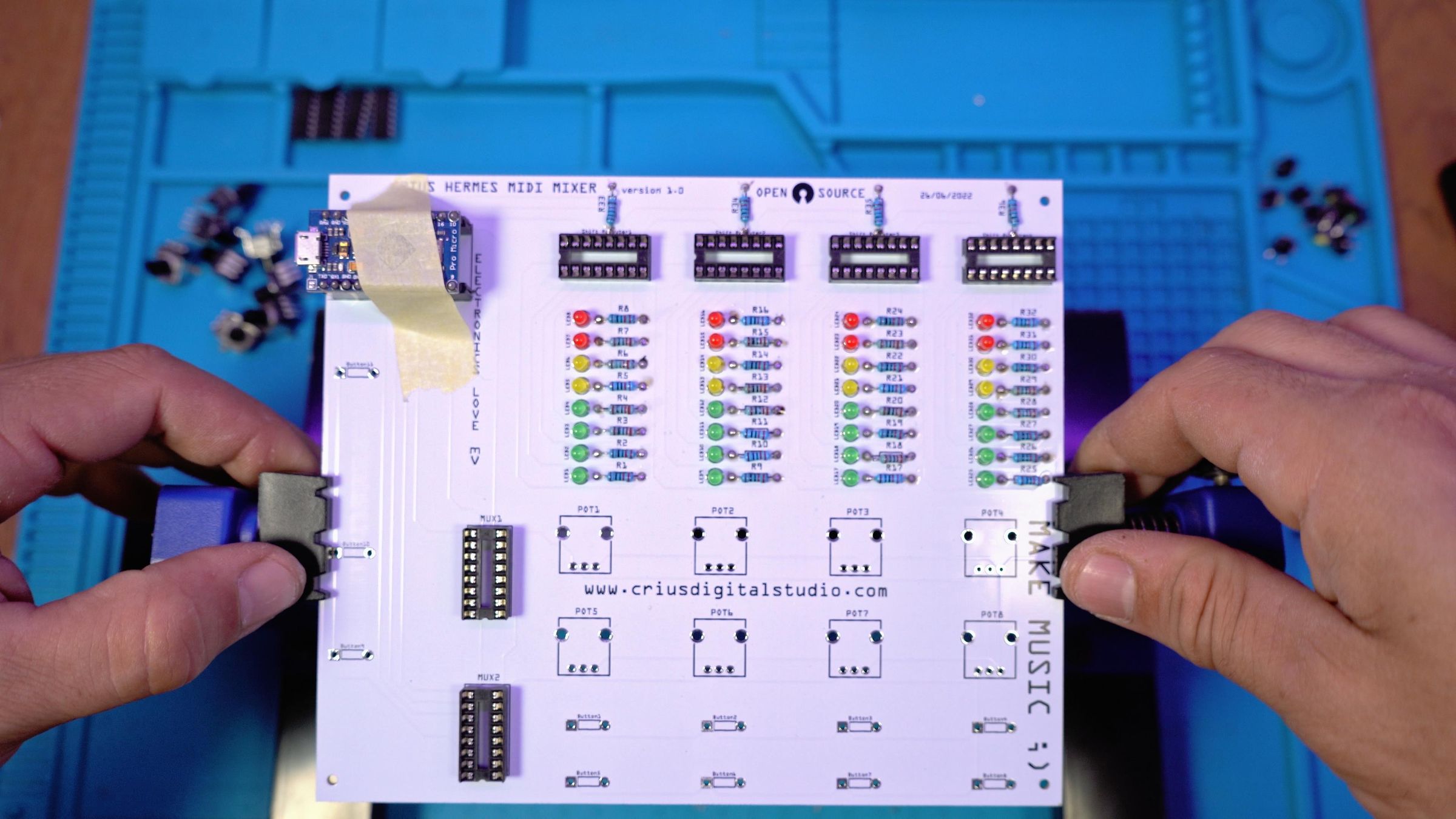 DIY Arduino MIDI Mixer "Crius HERMES V1.0" : 15 Steps (with Pictures ...