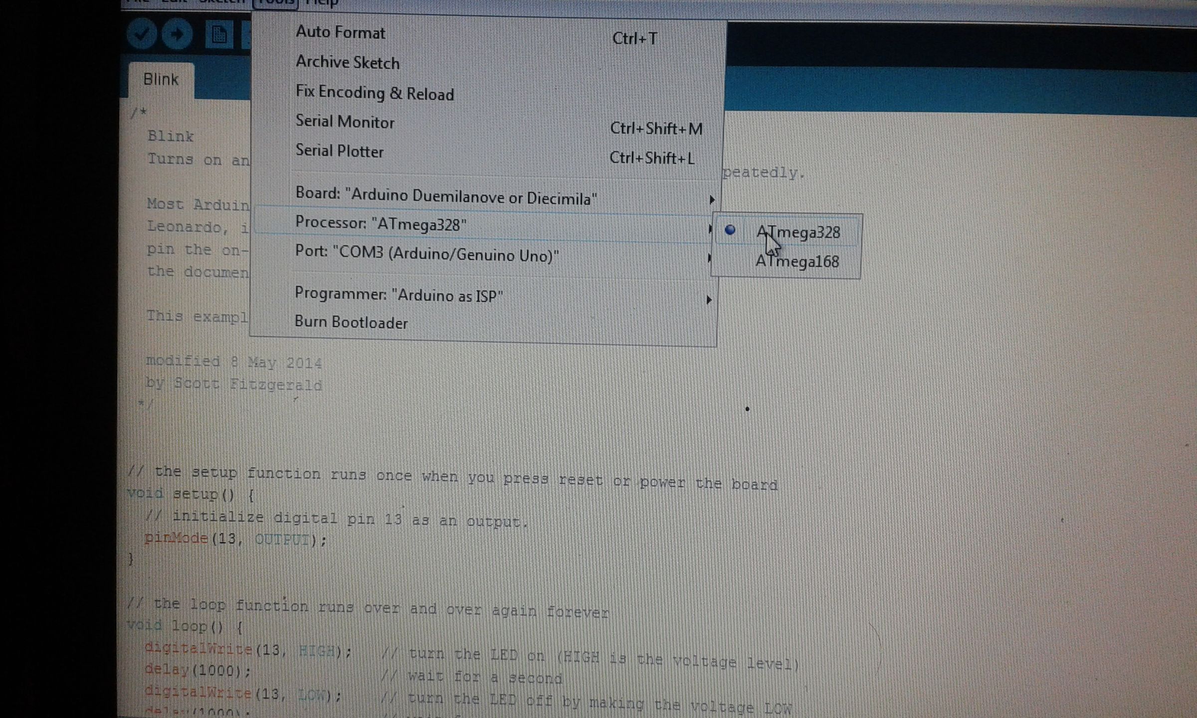 Program ATmega 328 Using Arduino (Arduino As ISP) : 5 Steps (with ...