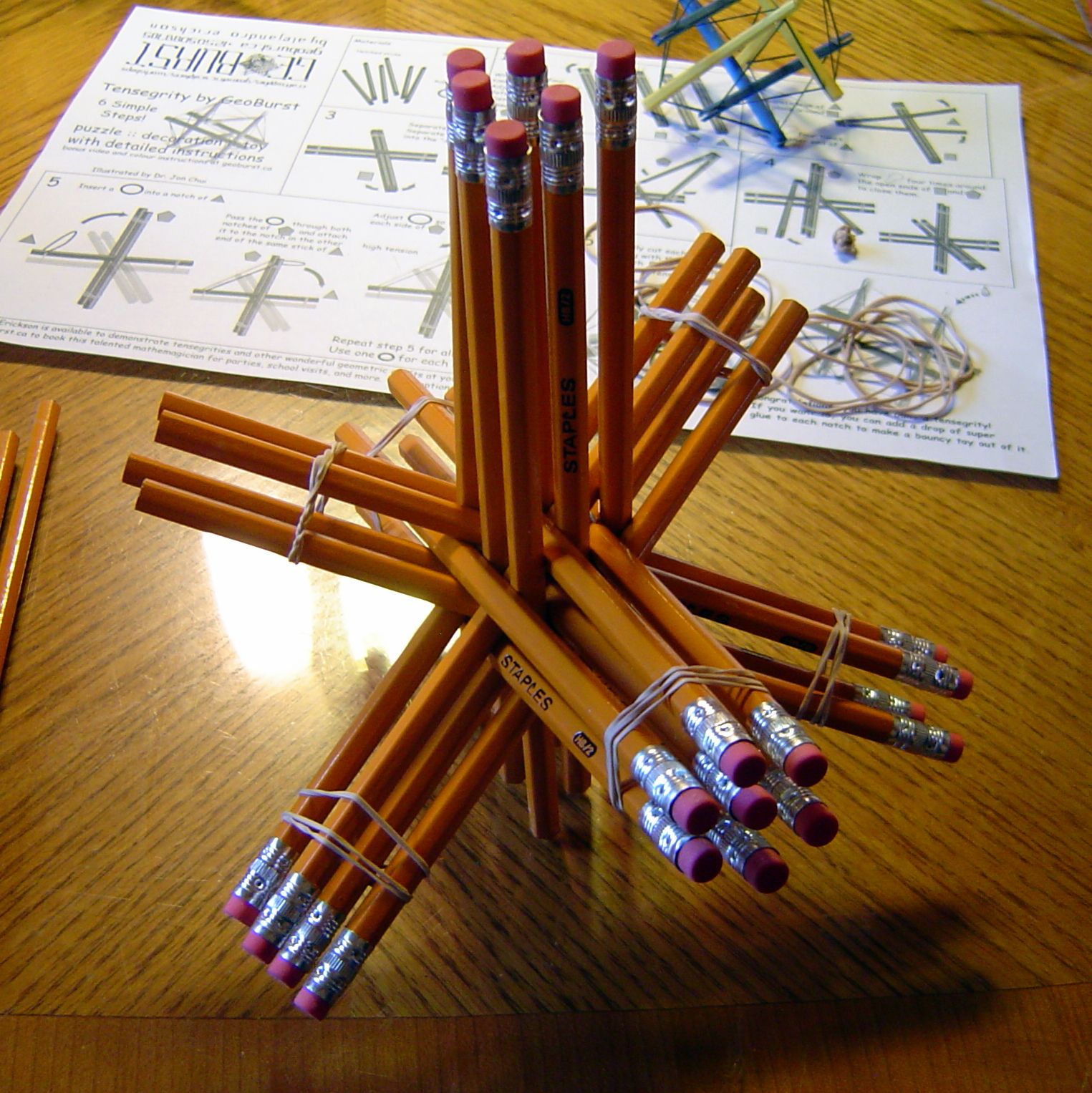 Geometric Sculpture From 72 Pencils (with Pictures) - Instructables