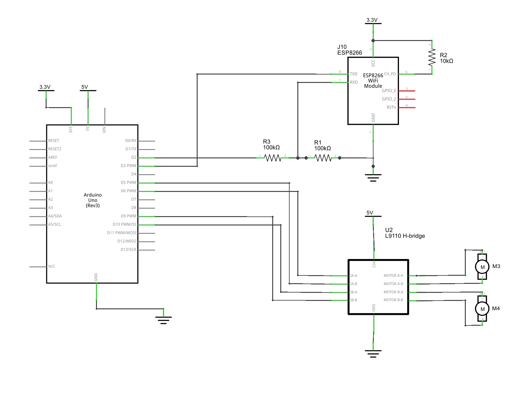WiDC - Wi-Fi Controlled FPV Robot (with Arduino, ESP8266 and DC Motors ...