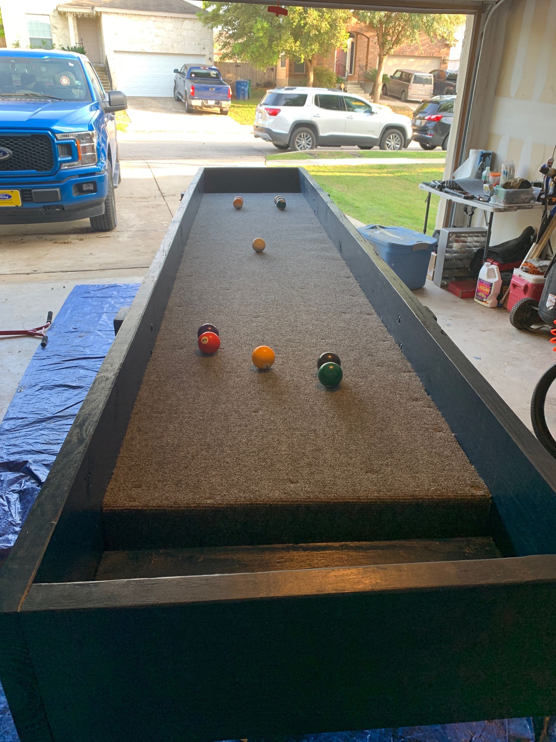 Outdoor Carpet Ball Table ( Also Called Gutter Ball ) : 8 Steps ...