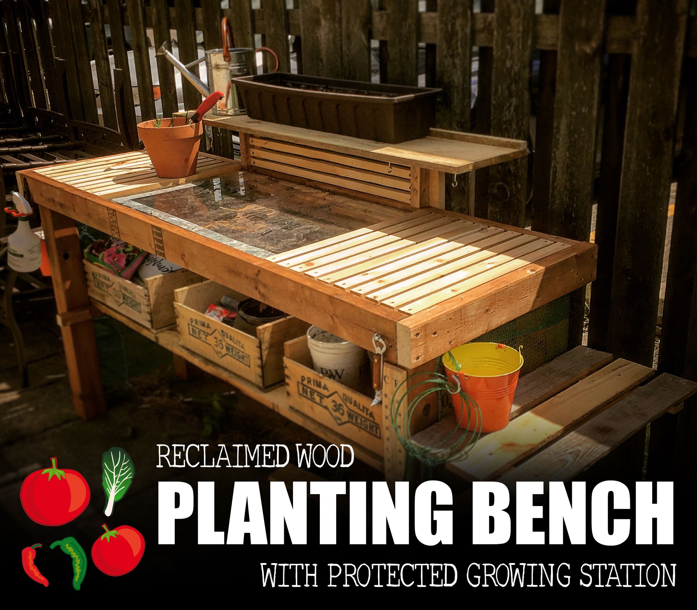 Planting Bench With Protected Growing Station : 3 Steps (with Pictures ...