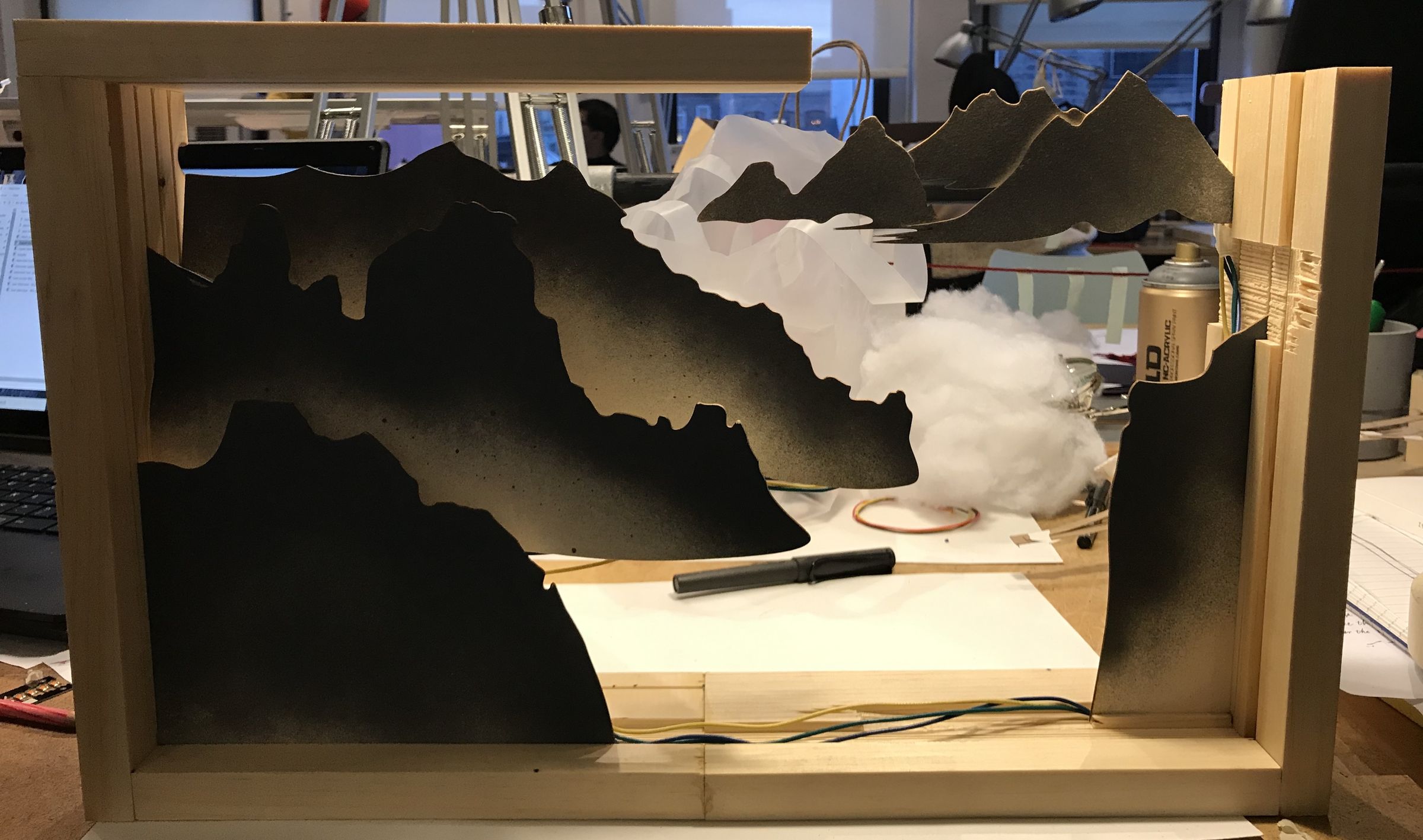 Chinese Traditional Painting NeoPixel Wall Art (Powered by Arduino) : 6 ...