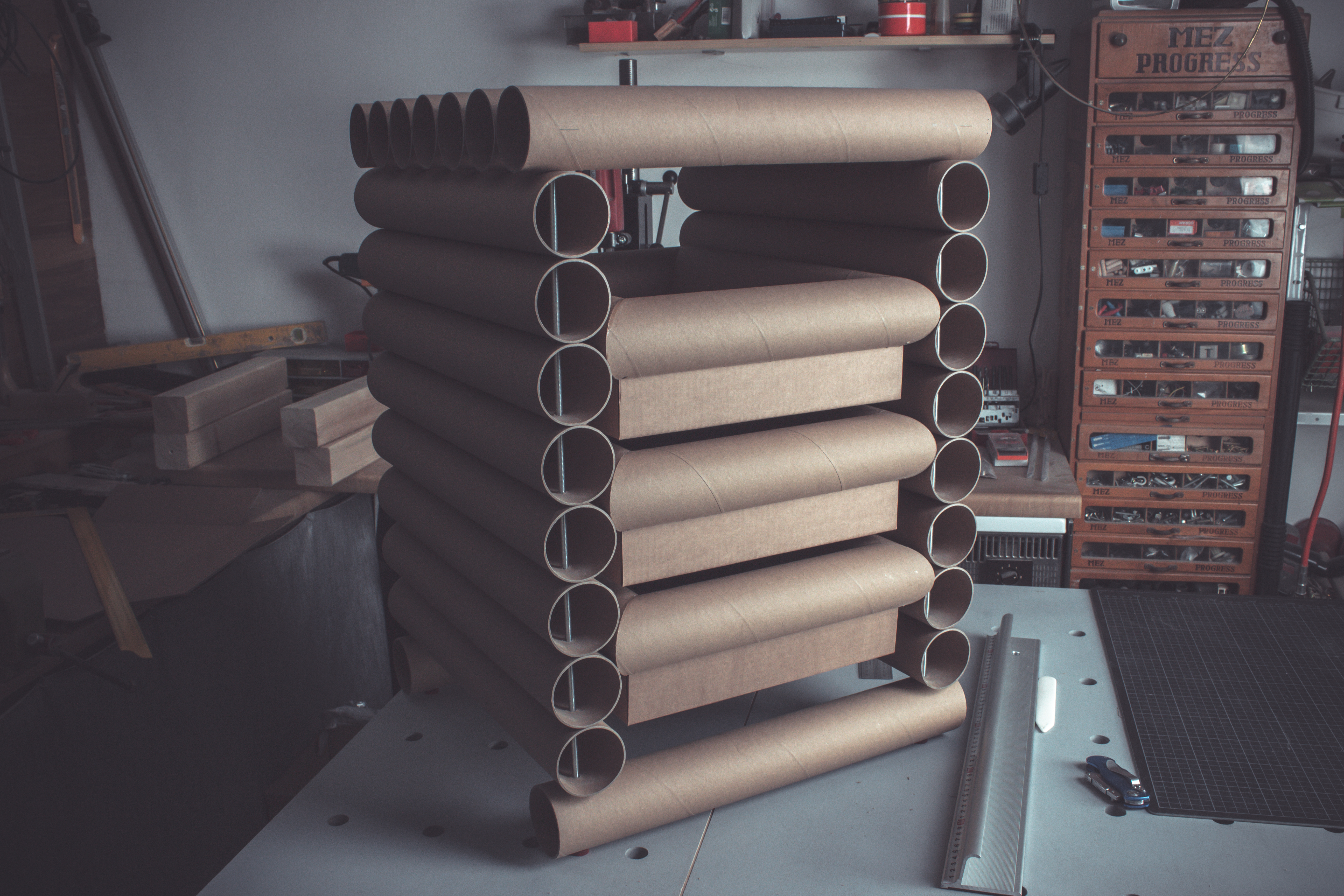 Cardboard Tube Cabinet : 15 Steps (with Pictures) - Instructables