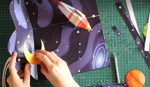 Pop-Up SPACE Card : 22 Steps (with Pictures) - Instructables