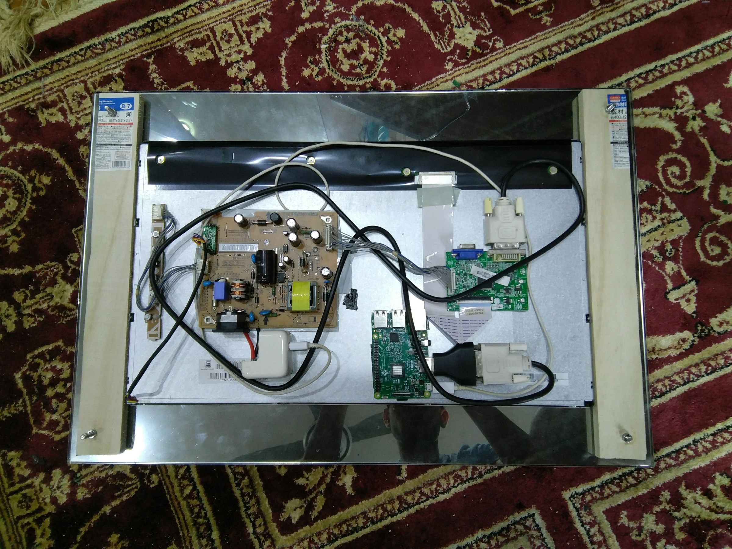 Floating Smart Magic Mirror From Old Laptop With Alexa Voice ...