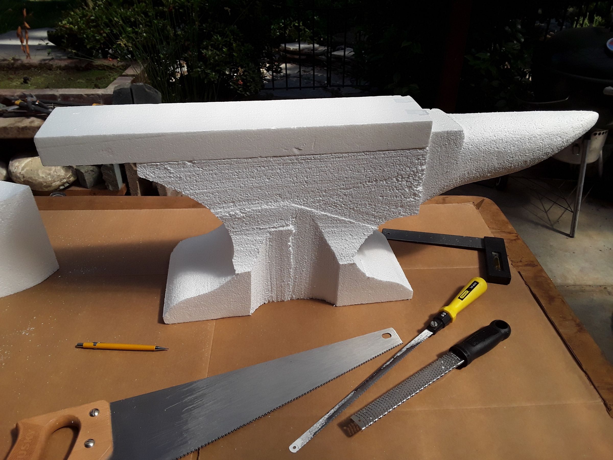 ACME Anvil Prop From Recycled Styrofoam : 6 Steps (with Pictures ...