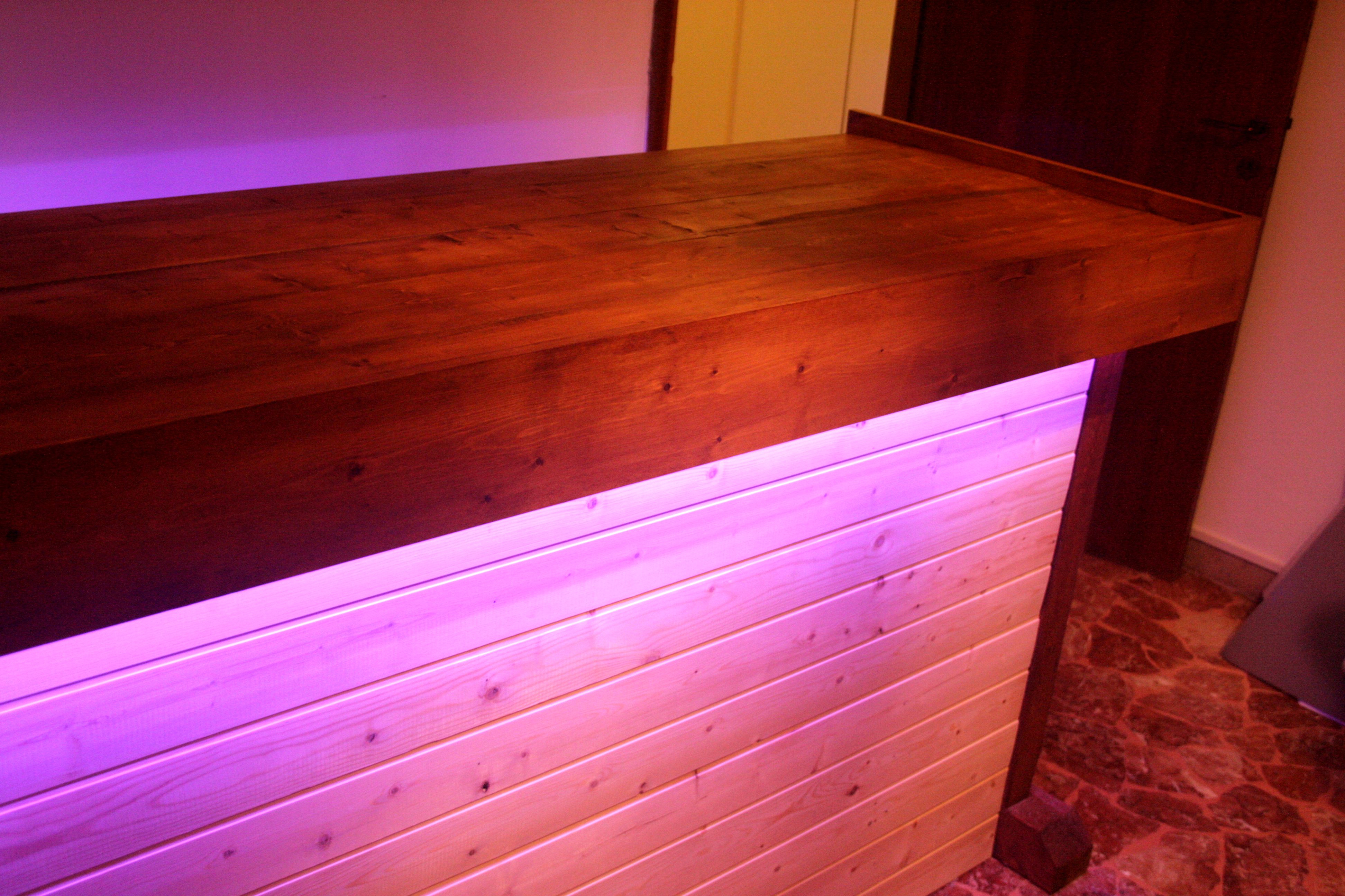 Sturdy Bar Counter With LED Lights : 12 Steps (with Pictures ...