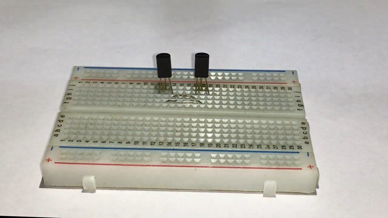How to Make a Touch☝ Sensor Circuit Using Transistors on Breadboard☝ ...