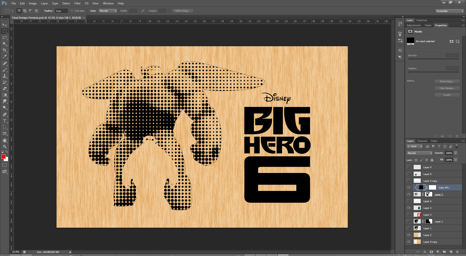How To: Huge Baymax LED Halftone Wall Art : 13 Steps (with Pictures ...
