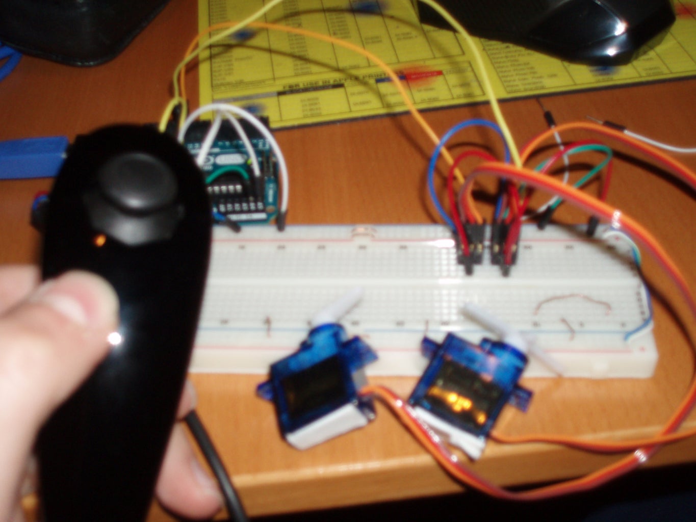 Arduino Wii Nunchuck Controller 4 Steps With Pictures Instructables