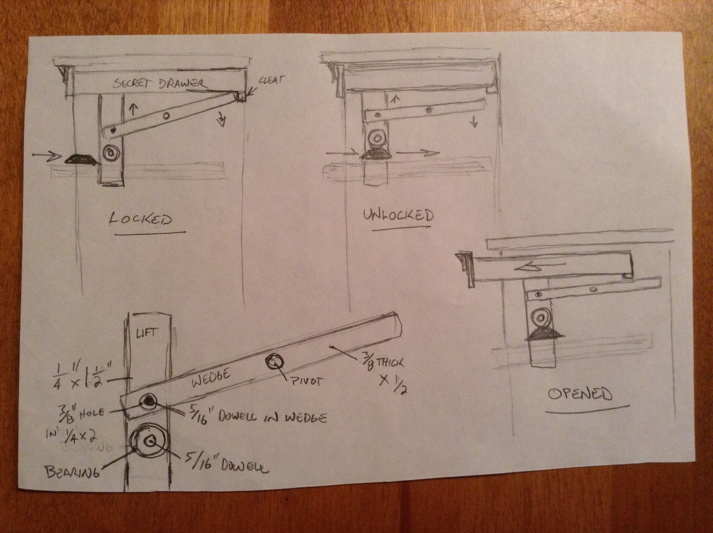 Night Stand With Locking Secret Hidden Drawer : 6 Steps (with Pictures ...