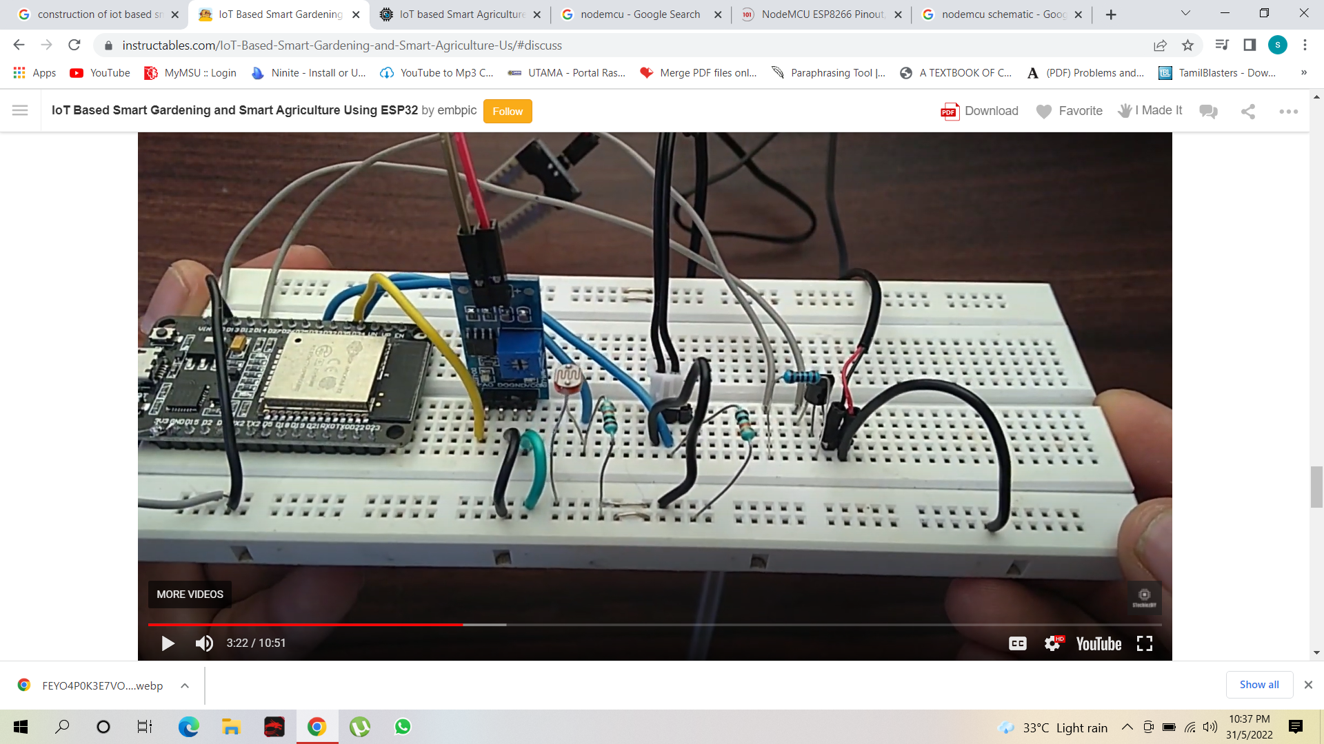 IoT Based Smart Gardening and Smart Agriculture Using ESP32 : 7 Steps ...