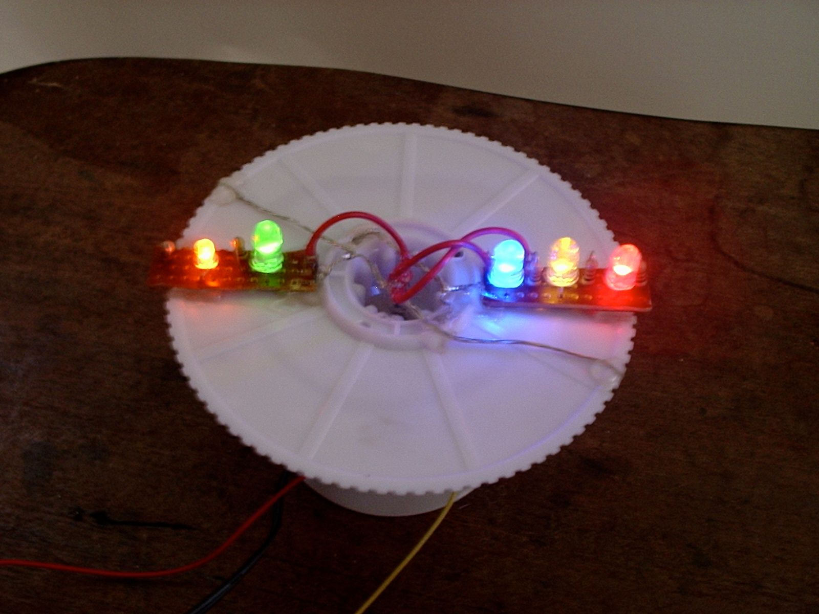 How to Build This Amazing Spinning Rainbow Light Wheel!!! : 10 Steps ...