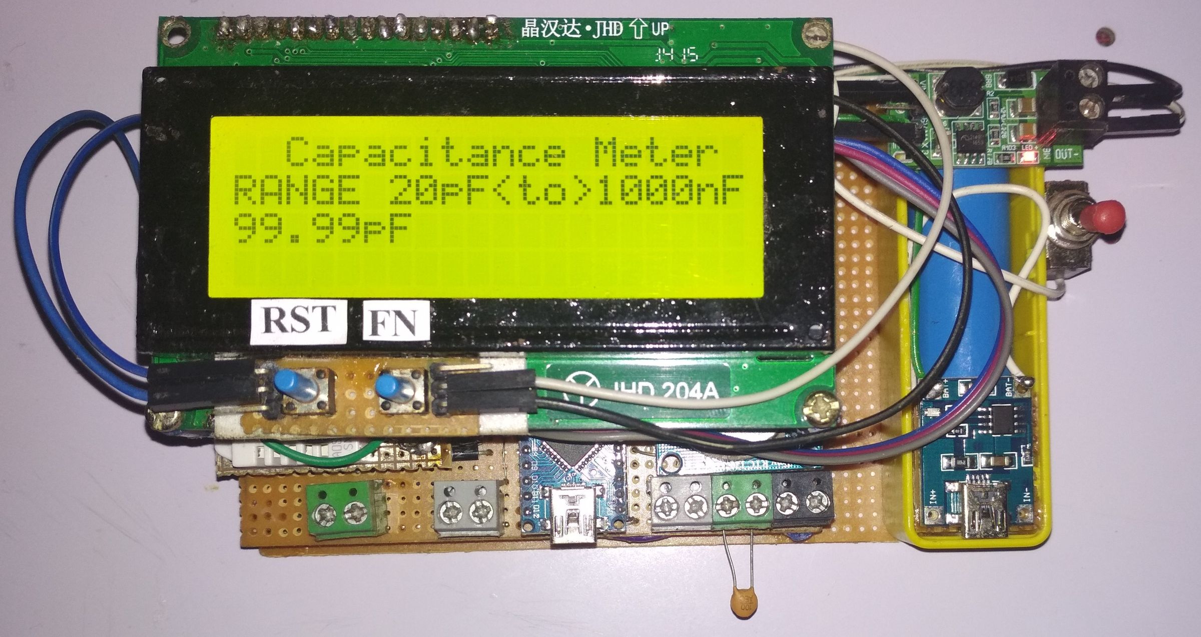 Oscilloscope,Frequency Counter and Component Tester Using Arduino : 24 ...