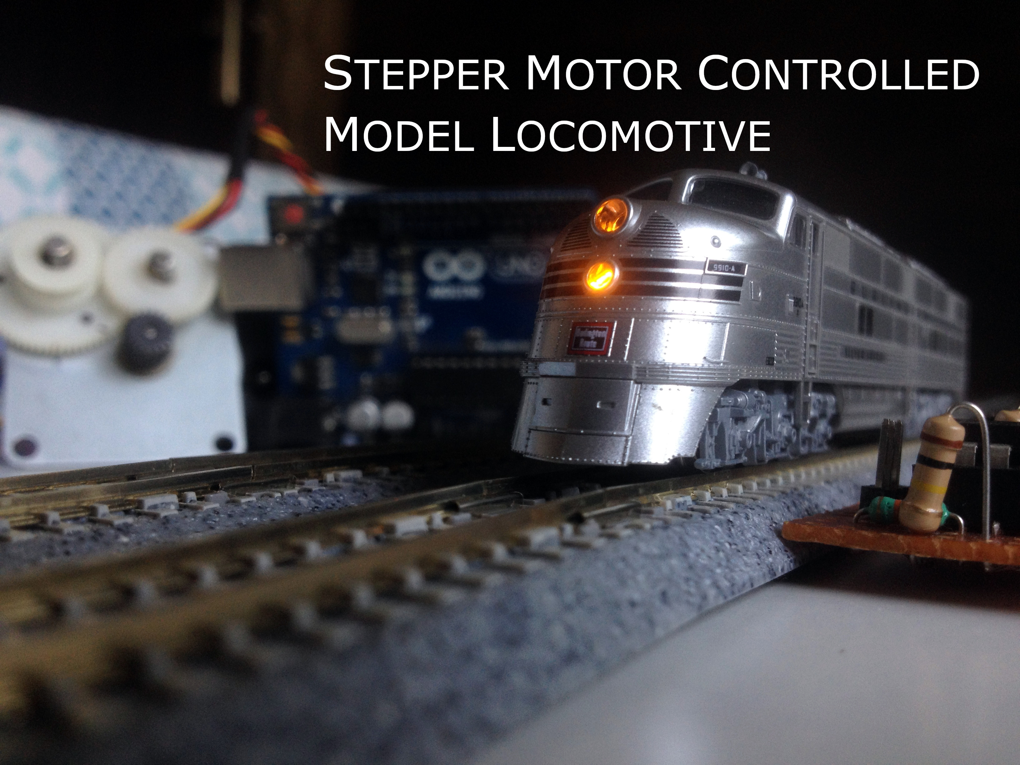 Stepper Motor Controlled Model Locomotive | Stepper Motor As a Rotary ...