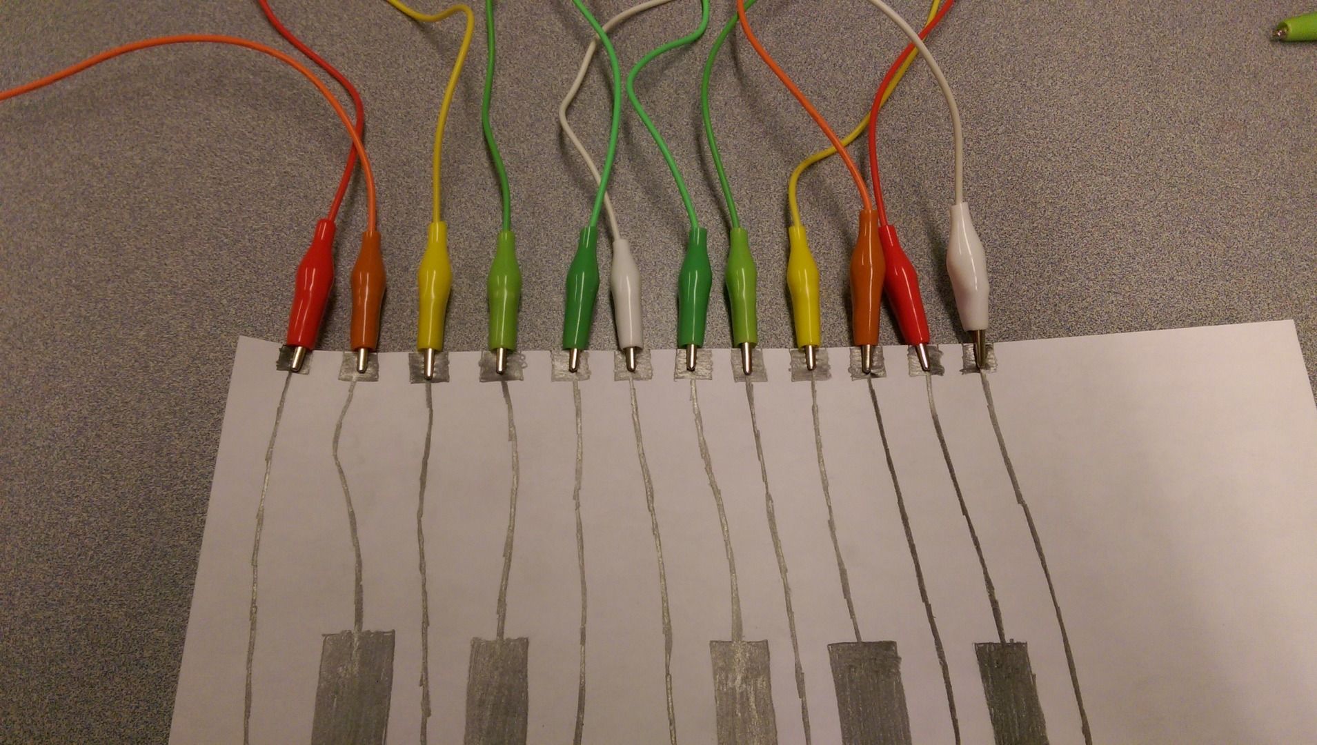 Graphite Piano Keyboard With MaKey MaKey and Scratch : 7 Steps - Instructables