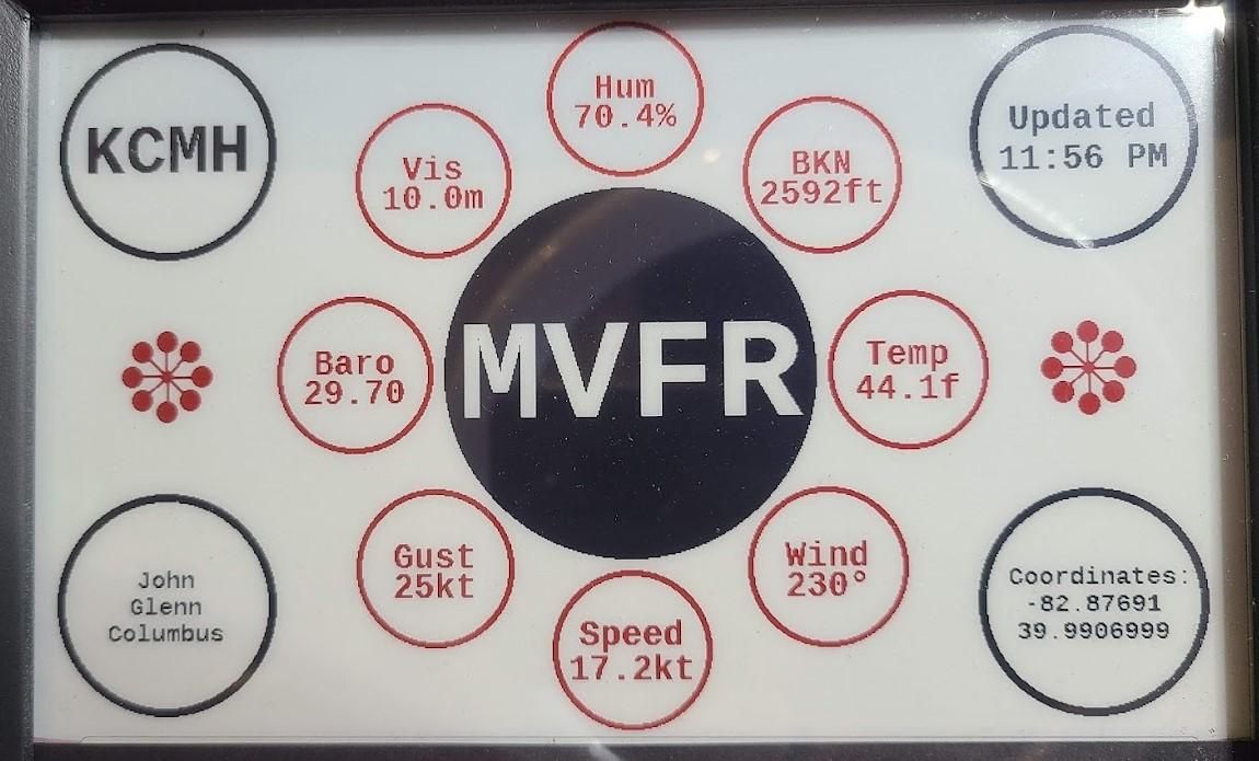 7x5 E-Paper METAR Display : 4 Steps (with Pictures) - Instructables
