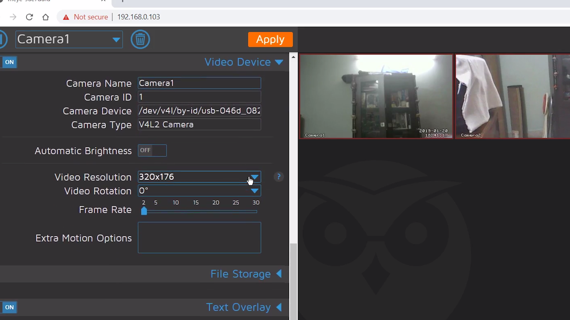 Multiple Webcam Server With Motion Detection Using Raspberry Pi : 7 ...