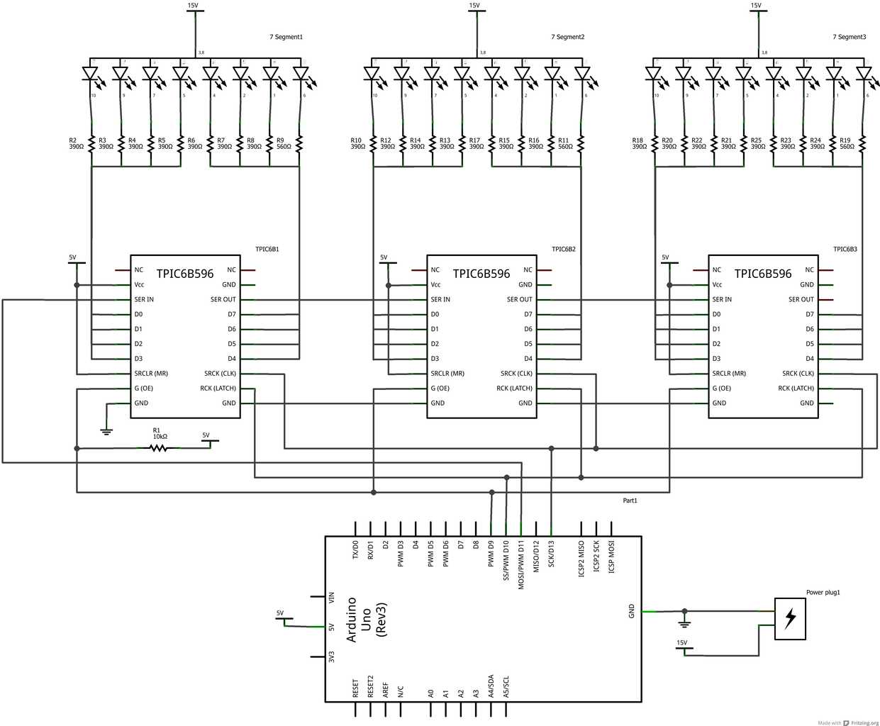 Multiplexing 7 Segment Displays With Arduino And Shift Registers 5 Steps With Pictures