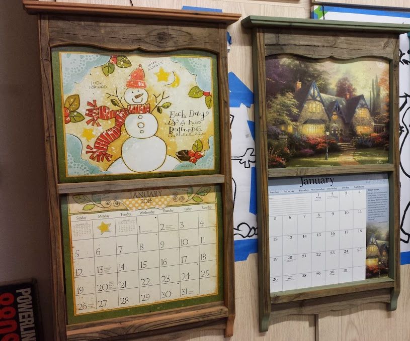 Wood Wall Calendar Holder - Wall Design Ideas
