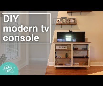 How to Make a Modern TV Console With a Motorized Lift : 22 Steps (with ...