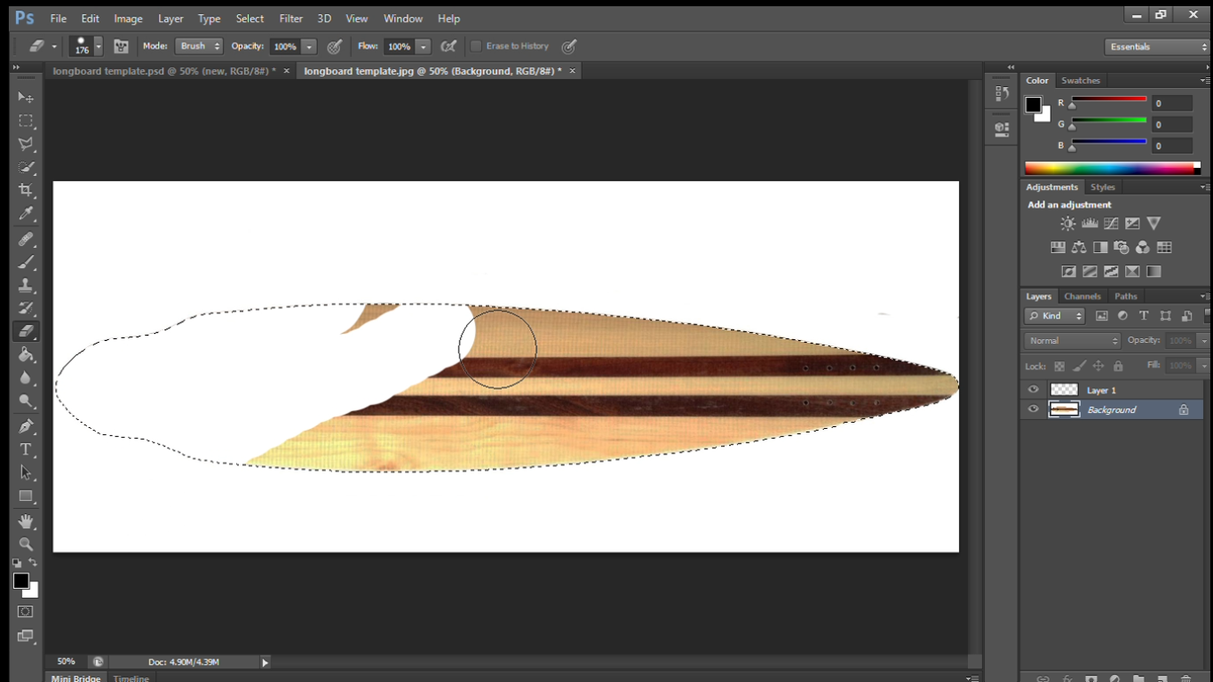 Rainbow Glow in the Dark Longboard Made With Wood and Epoxy : 11 Steps ...